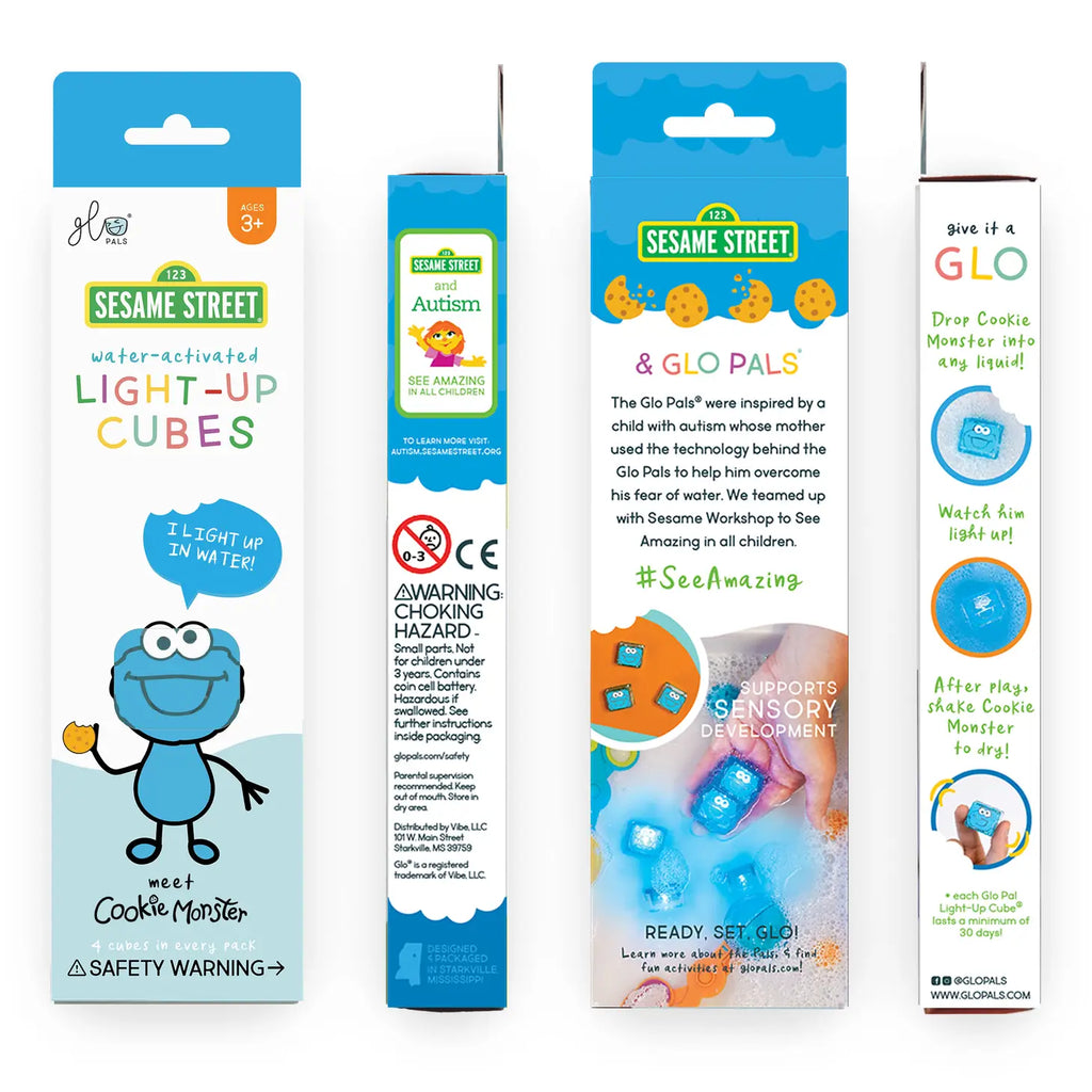 Glo Pals - Cookie Monster Light Up Cubes – Forever Youngsters